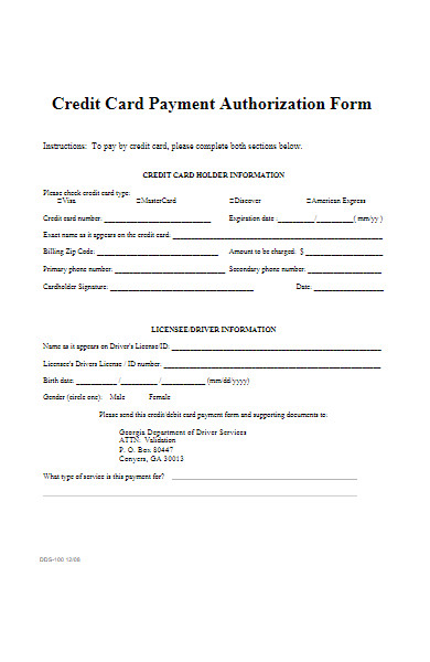 FREE 50+ Payment Authorization Forms Download – How to Create Guide, Tips