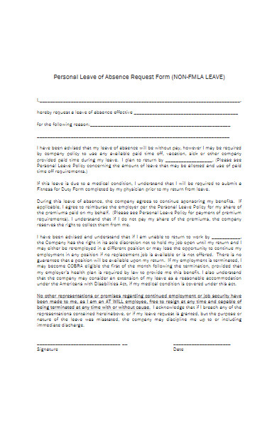 FREE 50+ Leave of Absence Forms Download – How to Create Guide, Tips