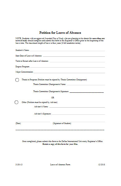 FREE 50+ Leave of Absence Forms Download – How to Create Guide, Tips