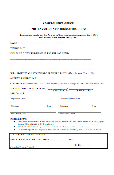 FREE 50+ Payment Authorization Forms Download – How to Create Guide, Tips