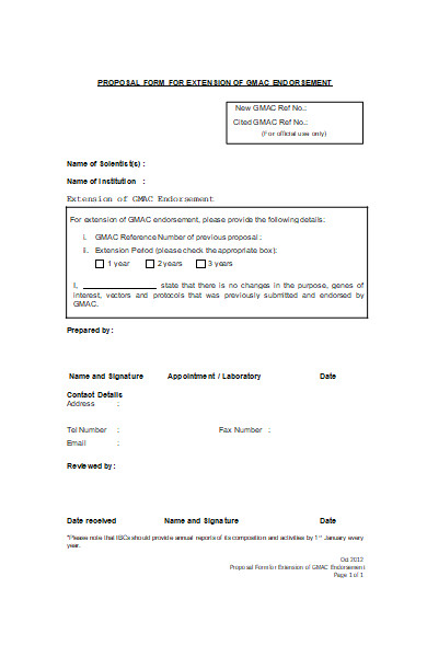 FREE 50+ Extension Forms in PDF | MS Word