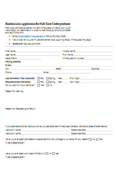 FREE 50+ Readmission Forms Download – How to Create Guide, Tips