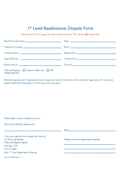 FREE 50+ Readmission Forms Download – How to Create Guide, Tips