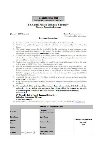 FREE 50+ Readmission Forms Download – How to Create Guide, Tips