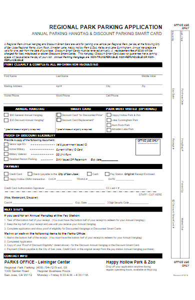 FREE 35+ Parking Application Forms Download – How to Create Guide, Tips