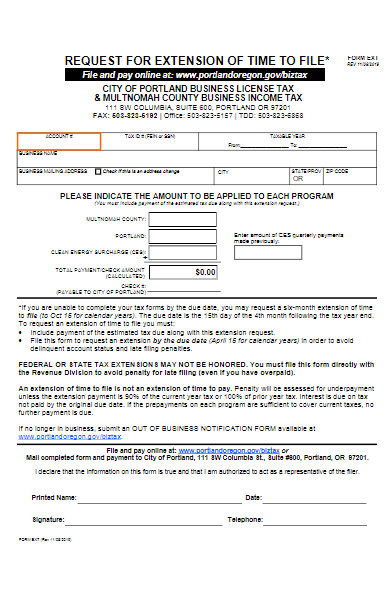 FREE 50+ Extension Forms in PDF | MS Word