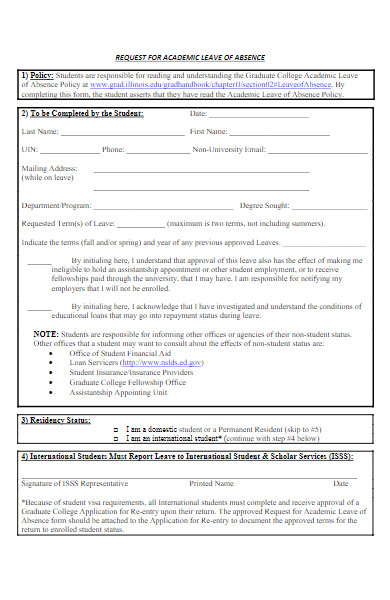 FREE 50+ Leave of Absence Forms Download – How to Create Guide, Tips