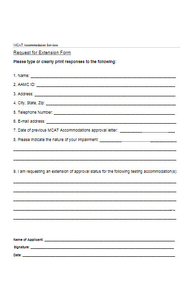 FREE 50+ Extension Forms in PDF | MS Word