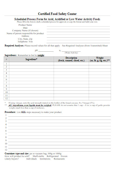 FREE 45+ Process Forms Download – How to Create Guide, Tips