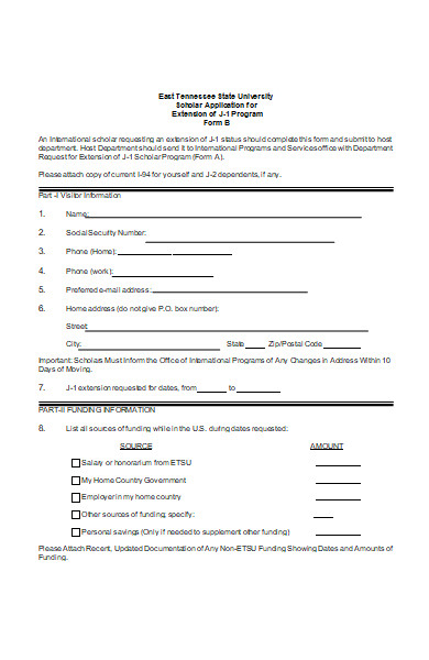 FREE 50+ Extension Forms in PDF | MS Word