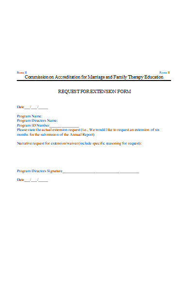 FREE 50+ Extension Forms in PDF | MS Word