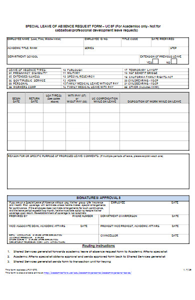 FREE 50+ Leave of Absence Forms Download – How to Create Guide, Tips