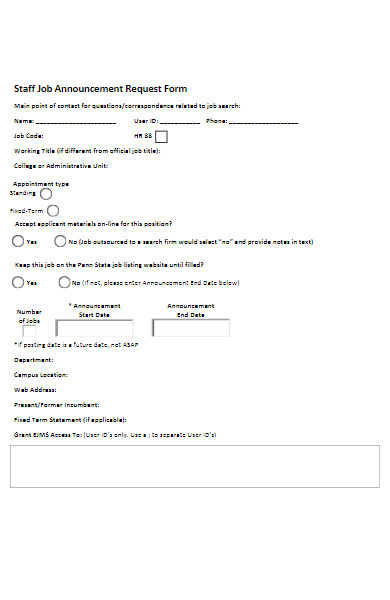 FREE 50+ Job Request Forms Download – How to Create Guide, Tips