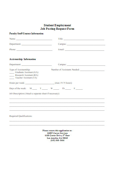 FREE 50+ Job Request Forms Download – How to Create Guide, Tips