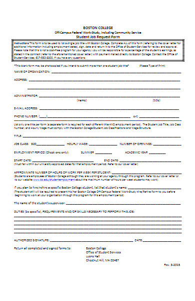 FREE 50+ Job Request Forms Download – How to Create Guide, Tips