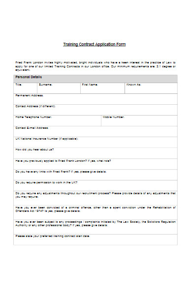 FREE 50+ Contract Application Forms Download – How to Create Guide, Tips