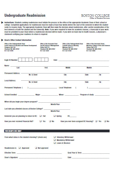 FREE 50+ Readmission Forms Download – How to Create Guide, Tips