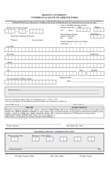 FREE 50+ Leave of Absence Forms Download – How to Create Guide, Tips