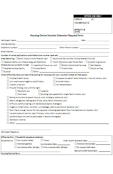 FREE 50+ Extension Forms in PDF | MS Word