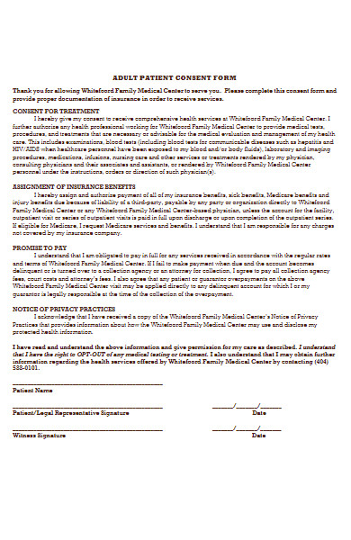 FREE 50+ Patient Consent Forms Download – How to Create Guide, Tips