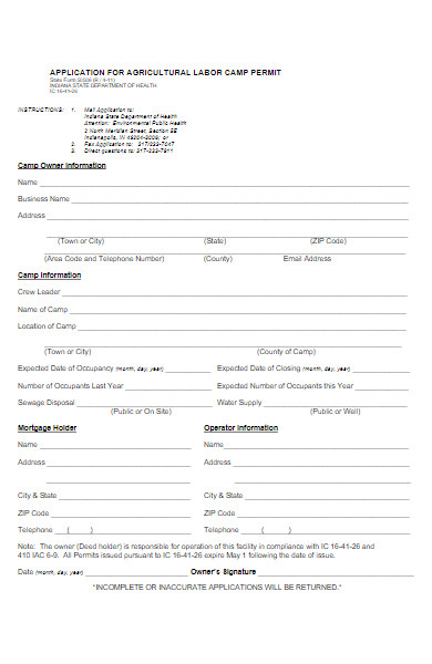 FREE 8+ Labor Application Forms in PDF