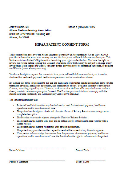 FREE 50+ HIPAA Consent Forms Download – How to Create Guide, Tips