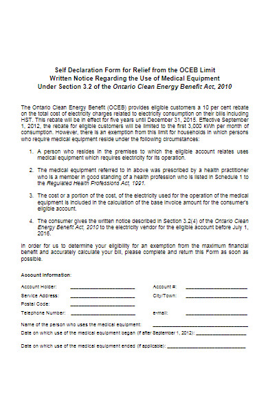 Free 50 Medical Declaration Forms Download How To Create Guide Tips