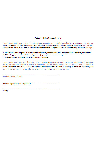 FREE 50+ HIPAA Consent Forms Download – How to Create Guide, Tips