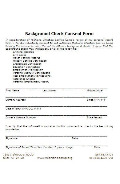 FREE 50+ Background Check Consent Forms Download – How to Create Guide ...