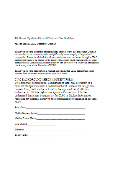 FREE 50+ Background Check Consent Forms Download – How to Create Guide ...