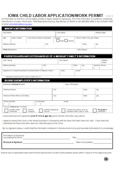 FREE 8+ Labor Application Forms in PDF