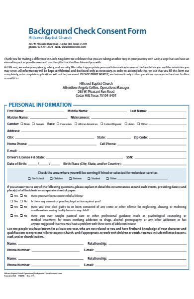 FREE 50+ Background Check Consent Forms Download – How to Create Guide, Tips