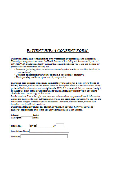 FREE 50+ HIPAA Consent Forms Download – How to Create Guide, Tips