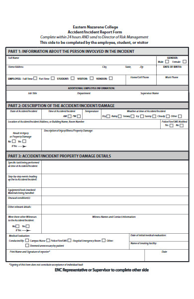 FREE 35+ Employee Accident Report Forms in PDF