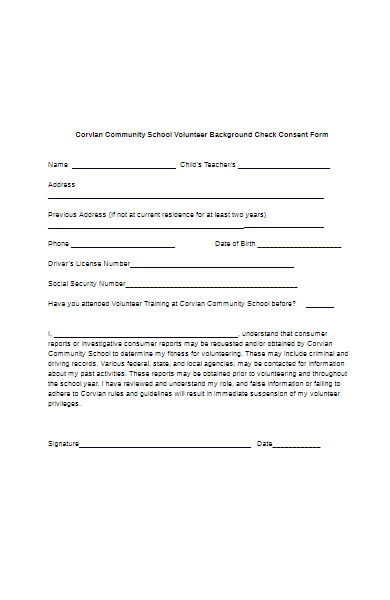 FREE 50+ Background Check Consent Forms Download – How to Create Guide ...