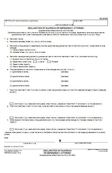 FREE 25+ Guardian Declaration Forms Download – How to Create Guide, Tips