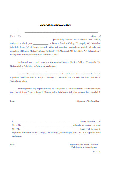 FREE 25+ Guardian Declaration Forms Download – How to Create Guide, Tips