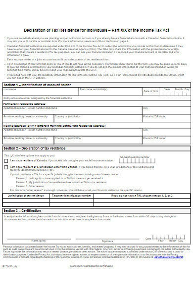 FREE 40+ Residency Declaration Forms Download – How to Create Guide, Tips