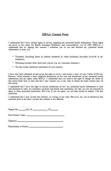 FREE 50+ HIPAA Consent Forms Download – How to Create Guide, Tips
