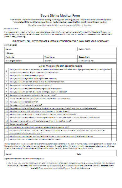 FREE 50+ Medical Declaration Forms Download – How to Create Guide, Tips