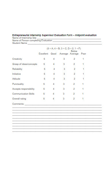 FREE 50+ Supervisor Evaluation Forms Download – How to Create Guide, Tips