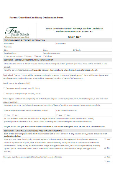 FREE 25+ Guardian Declaration Forms Download – How to Create Guide, Tips