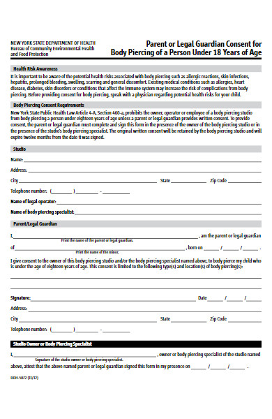 FREE 30+ Piercing Consent Forms Download – How to Create Guide, Tips