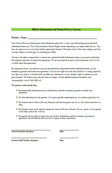 FREE 50+ HIPAA Consent Forms Download – How to Create Guide, Tips