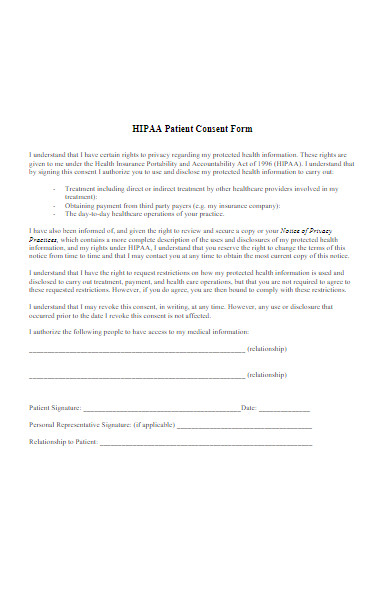 FREE 50+ HIPAA Consent Forms Download – How to Create Guide, Tips