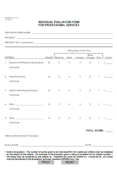FREE 20+ Individual Evaluation Forms Download – How to Create Guide, Tips