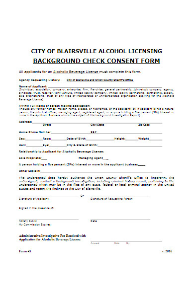 FREE 50+ Background Check Consent Forms Download – How to Create Guide ...