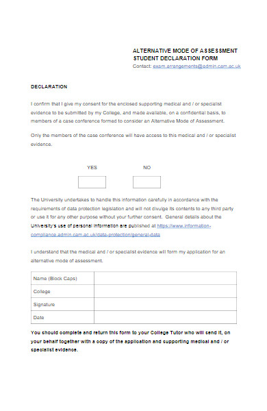 FREE 50+ Medical Declaration Forms Download – How to Create Guide, Tips