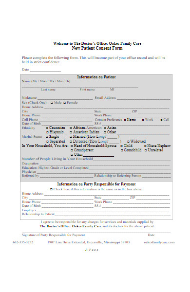FREE 50+ Patient Consent Forms Download – How to Create Guide, Tips