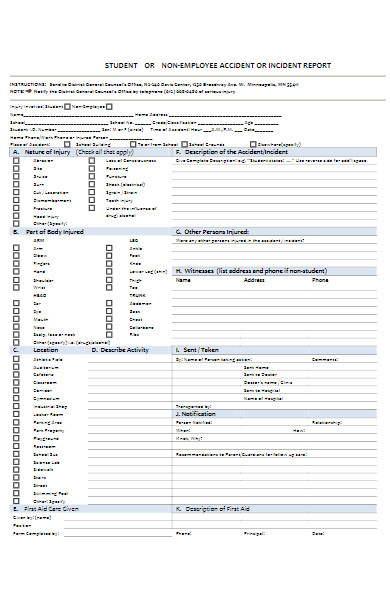 FREE 35+ Employee Accident Report Forms in PDF